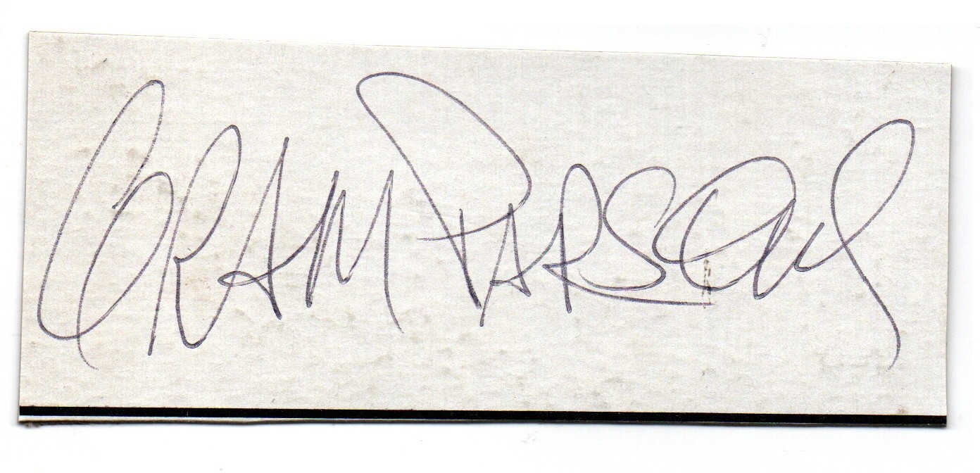 Gram Parsons original hand signed autograph | eBay