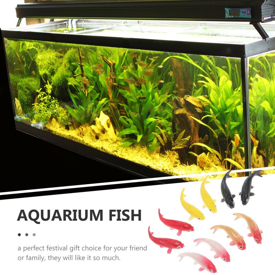10 Pcs Mini Fish Figures Bulk Micro Goldfish Colorful Simulation | eBay ...