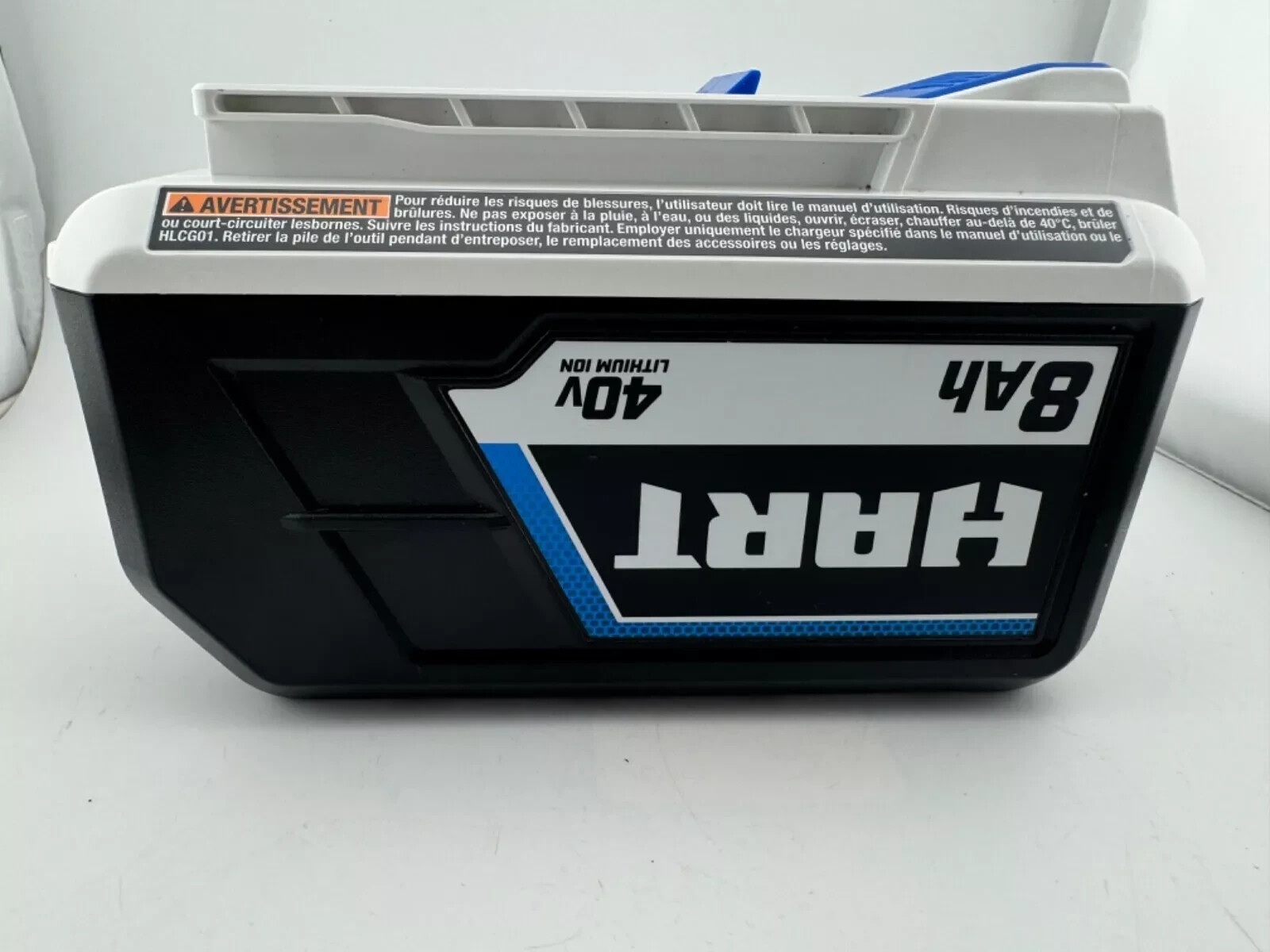 HART (HLBP04VNM) 40V 6 Ah - LITHIUM ION RECHARGEABLE BATTERY - WHITE ...