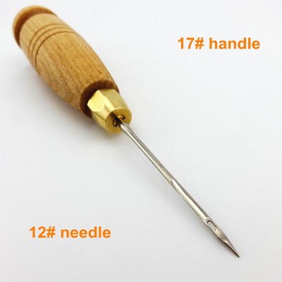 1pc 12# Leather Craft Shoemaker Cobbler Sewing Stitching Round Needle ...