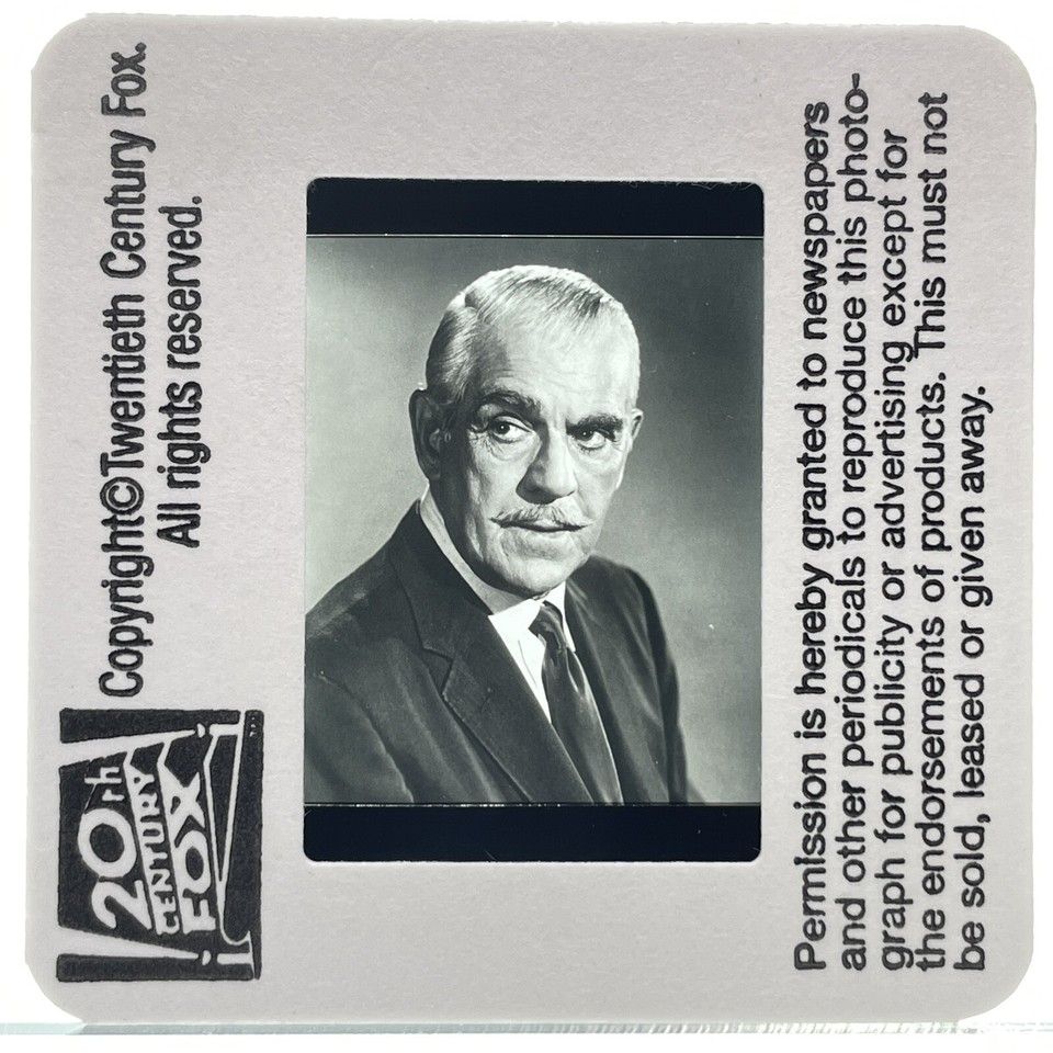 35mm Slide Boris Karloff Actor | eBay