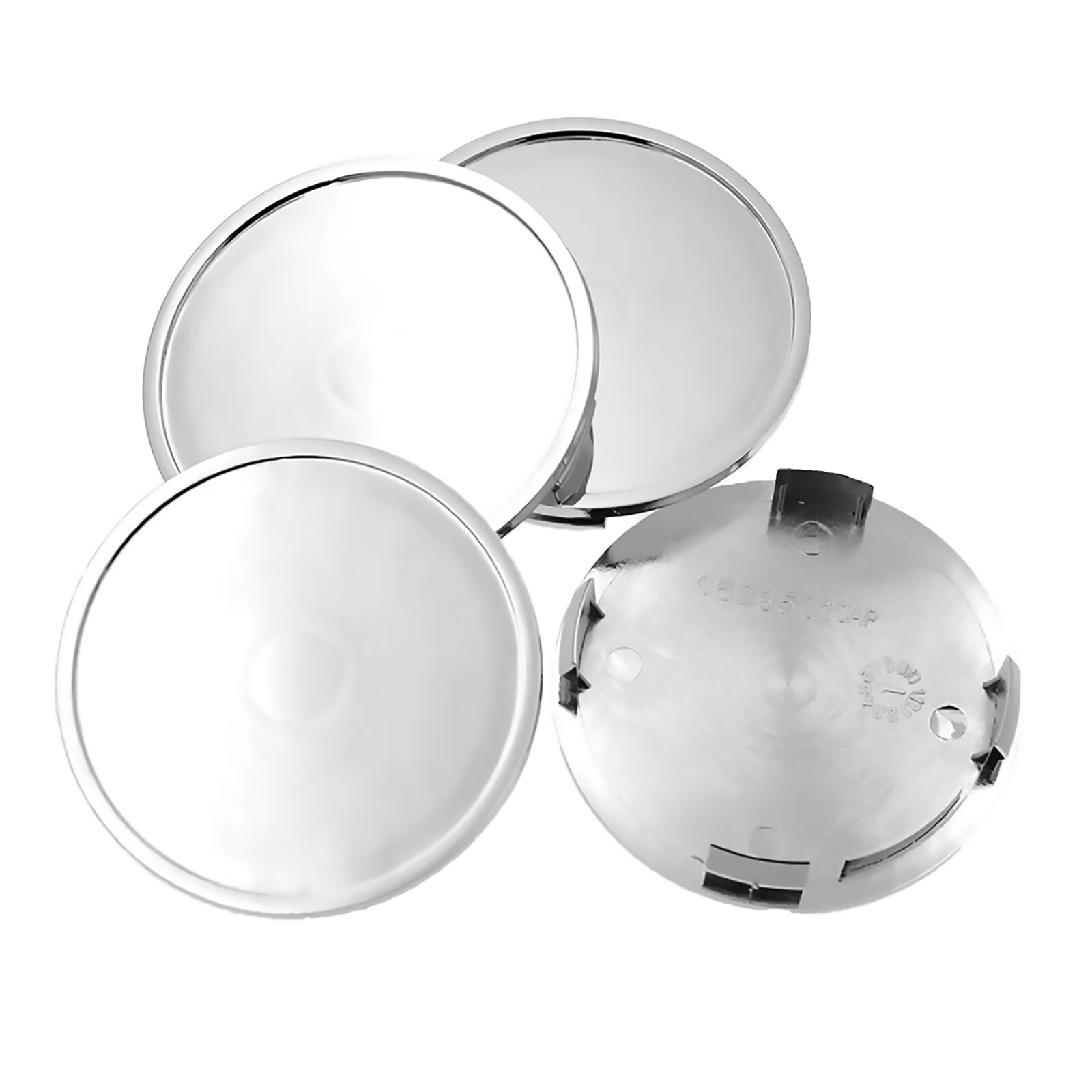 4 wheel center hub caps covers 76mm / 72mm MERCEDES BENZ + METAL chrome ...