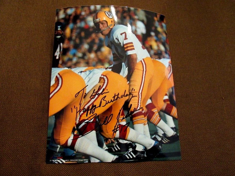 BILLY KILMER WASHINGTON REDSKINS 49'ERS QB SIGNED VINTAGE 8X10 KONICA ...