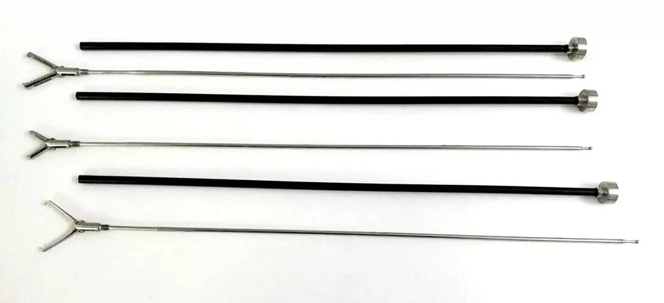 Laparoscopic Tooth, Tenaculum, Biopsy Insert 5mm Surg Inst Set Of 3pc ...