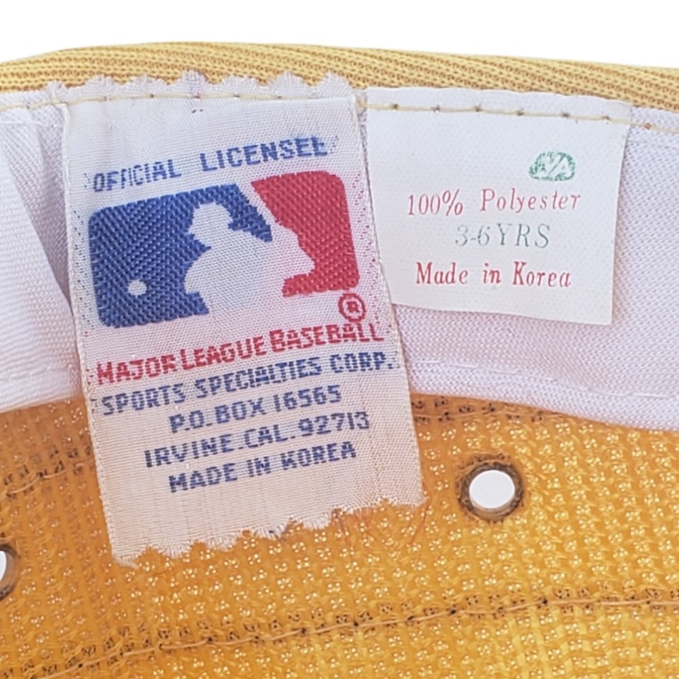 Vintage MLB Pittsburgh Pirates Yellow Baseball Pillbox Hat Fits Youth 3 ...