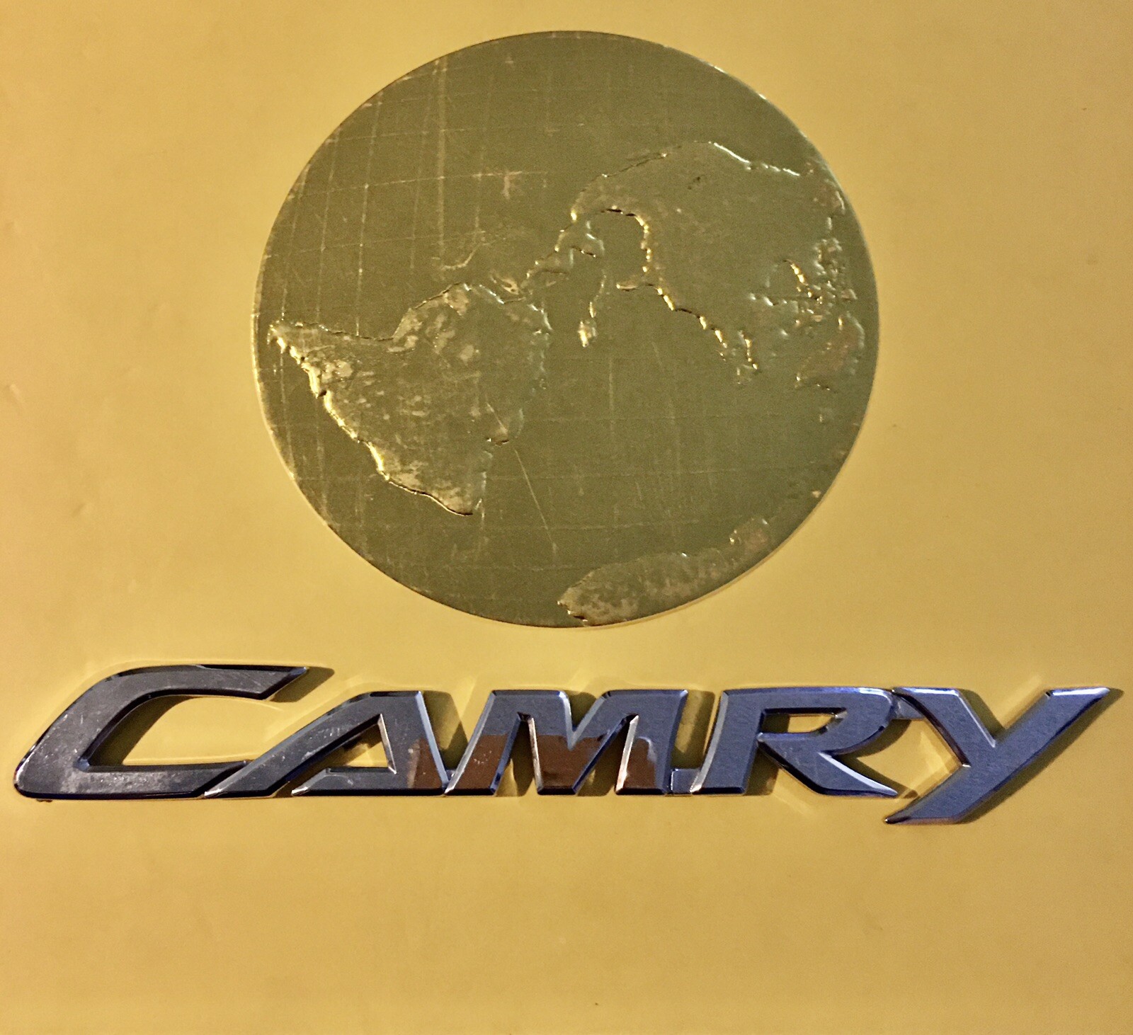 2007 - 2011 TOYOTA CAMRY REAR LID CHROME OEM EMBLEM BADGE SYMBOL LOGO ...