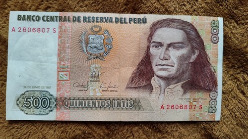 Billet de banque du Perou 500 Quinientos Intis 26/06/1987 ttb (jn60) | eBay