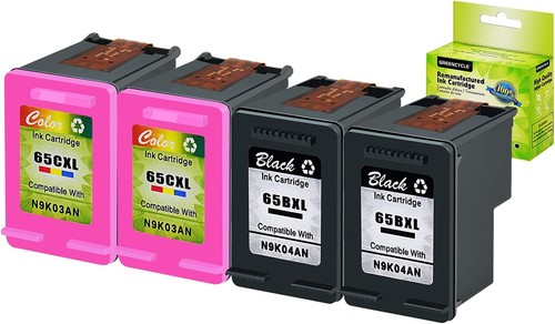 greencycle 65XL Remanufactured Ink Cartridge for HP Black&Color ENVY ...