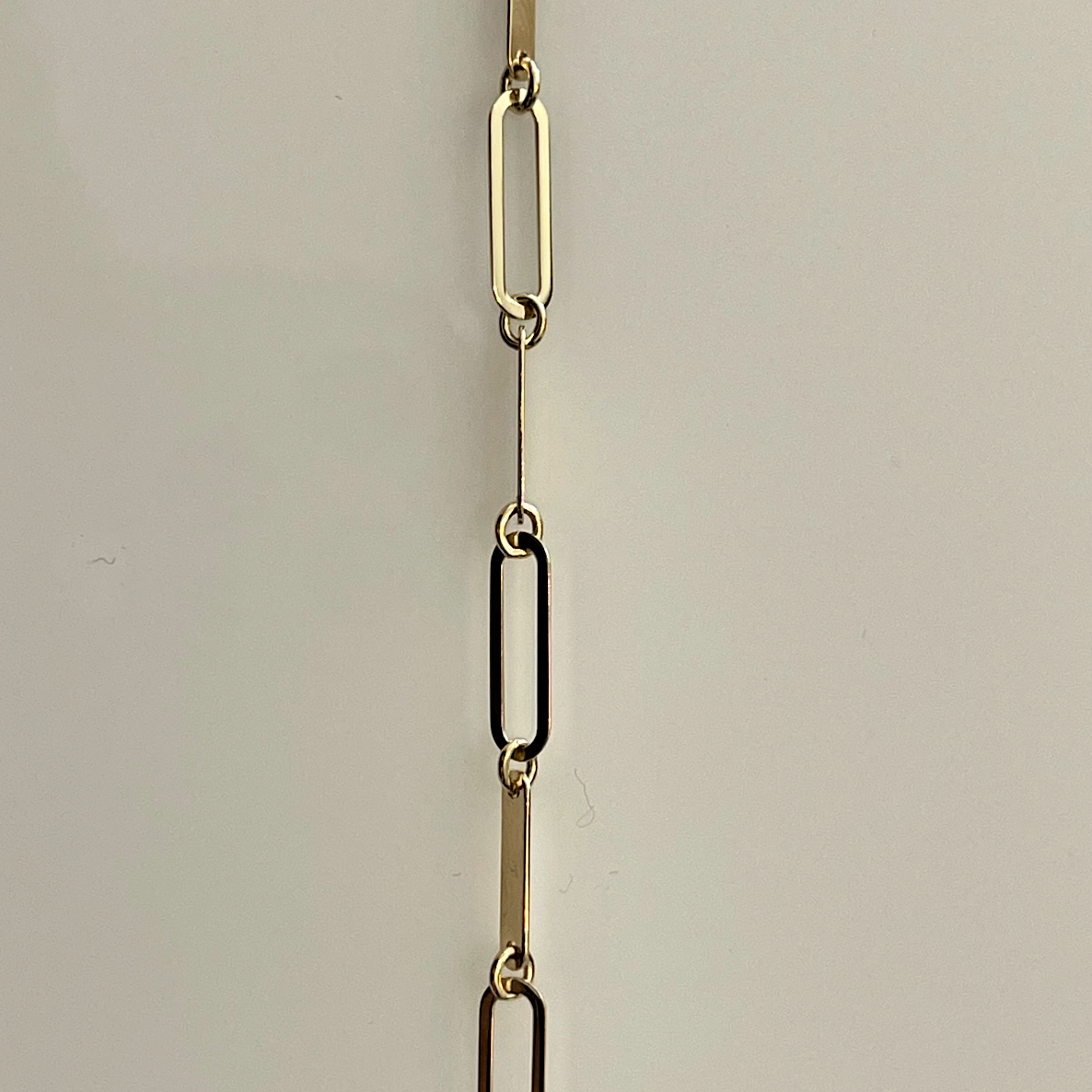 10" 14K Yellow Gold Paperclip Ankle Bracelet with Lobster Clasp NEW | eBay