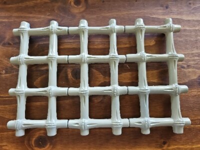 Vintage Tan Expandable Hot Plate Pot Rest Trivet Bamboo | eBay