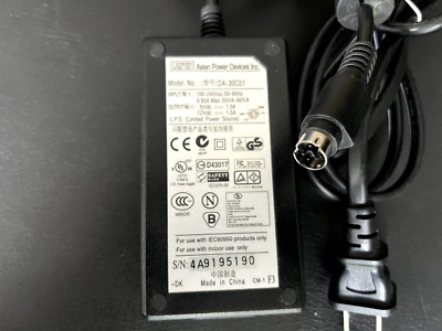 APD AC Adapter 5Vdc 1.5A 12Vdc 1.5V DA-30C01 | eBay