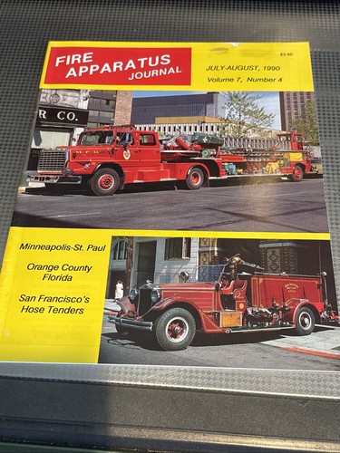 Vintage 1990 FIRE APPARATUS JOURNAL Collectible- Lot Of 6 Magazines ...