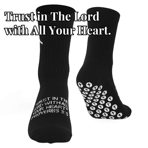 Cross Grip Soccer Socks - Anti-Slip Grips Sports Sock with Breathable ...