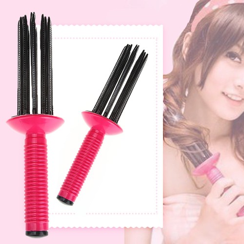 Hair Fluffy Comb Heatless Hairstyling Tools Hair Curling Roll Comb Mini ...