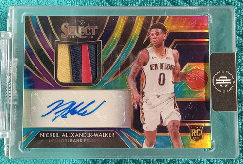 2019-20 Select Nickeil Alexander-Walker Patch Autograph 19/25 Tie Dye ...
