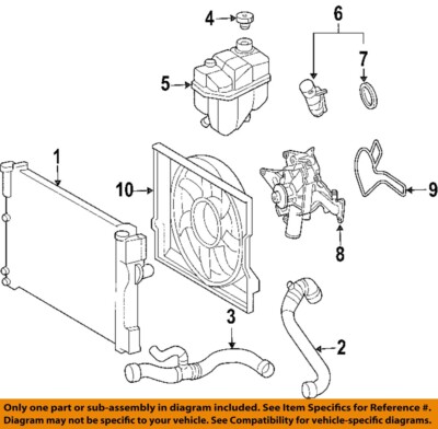 MERCEDES OEM 03-11 CLK63 AMG Cooling Radiator Components-Radiator ...