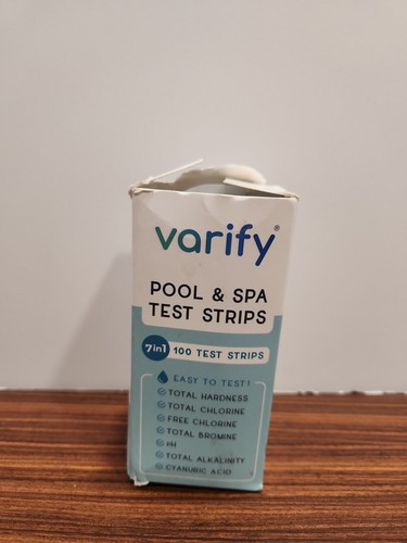 Varify Pool & Spa Test Strips 7 in 1 100 Test Strips Exp 06/28/2023 ...