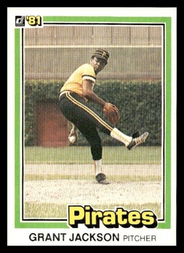 1981 Donruss #15 Grant Jackson Pittsburgh Pirates Baseball card | eBay