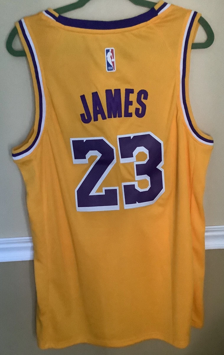 LeBron James Los Angeles Lakers Autographed Gold Nike, 57% OFF