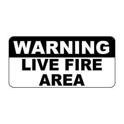 Warning Live Fire Area Retro Vintage Style Metal Sign - 8 In X 12 In | eBay