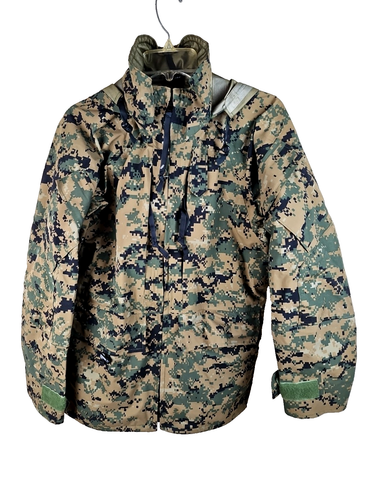 USMC APECS GoreTex Parka Jacket Woodland MARPAT X Small Short | eBay