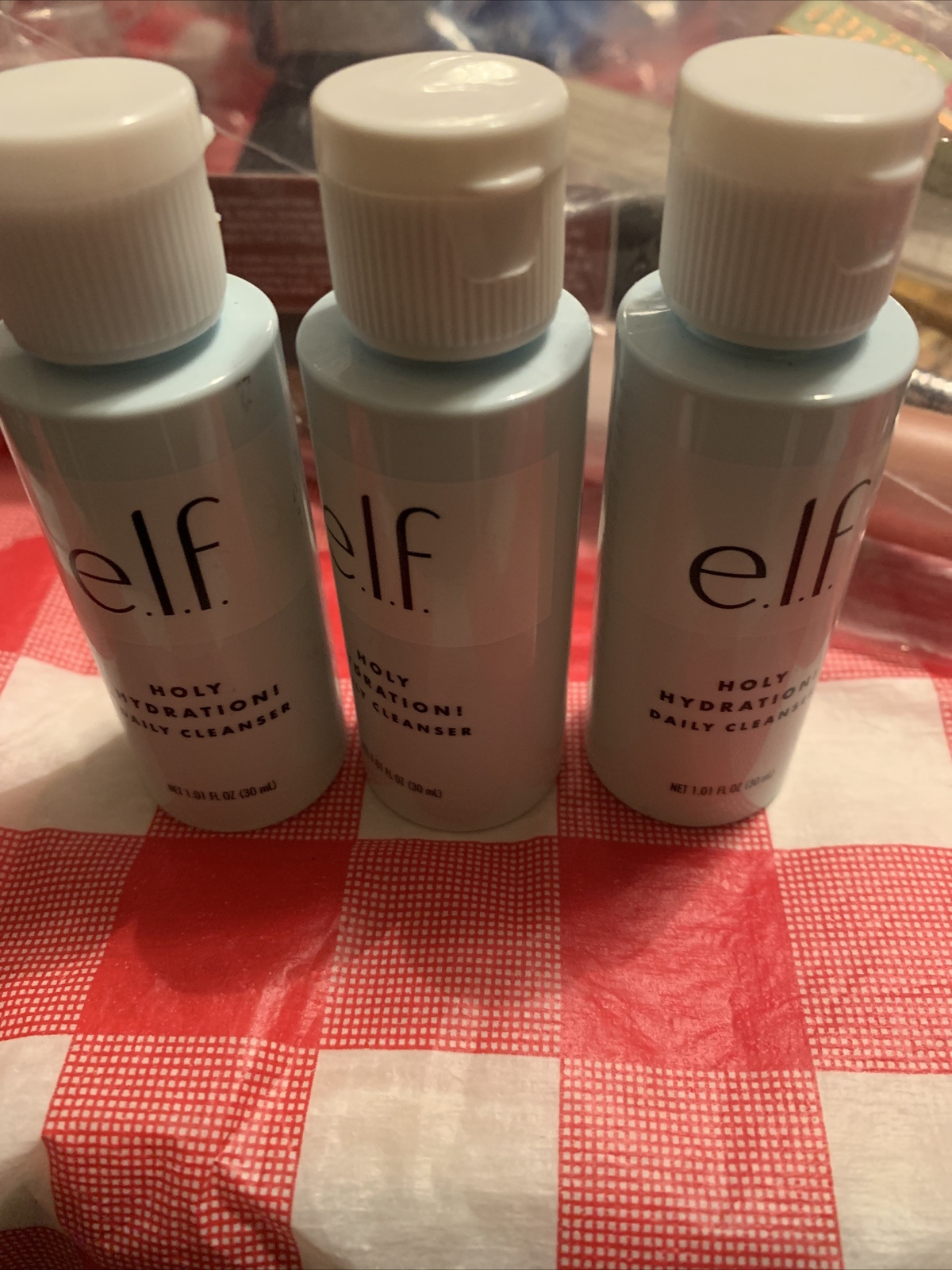 3 ~ E.L.F. elf Holy Hydration! Daily Cleanser 1.01 fl oz each New ...