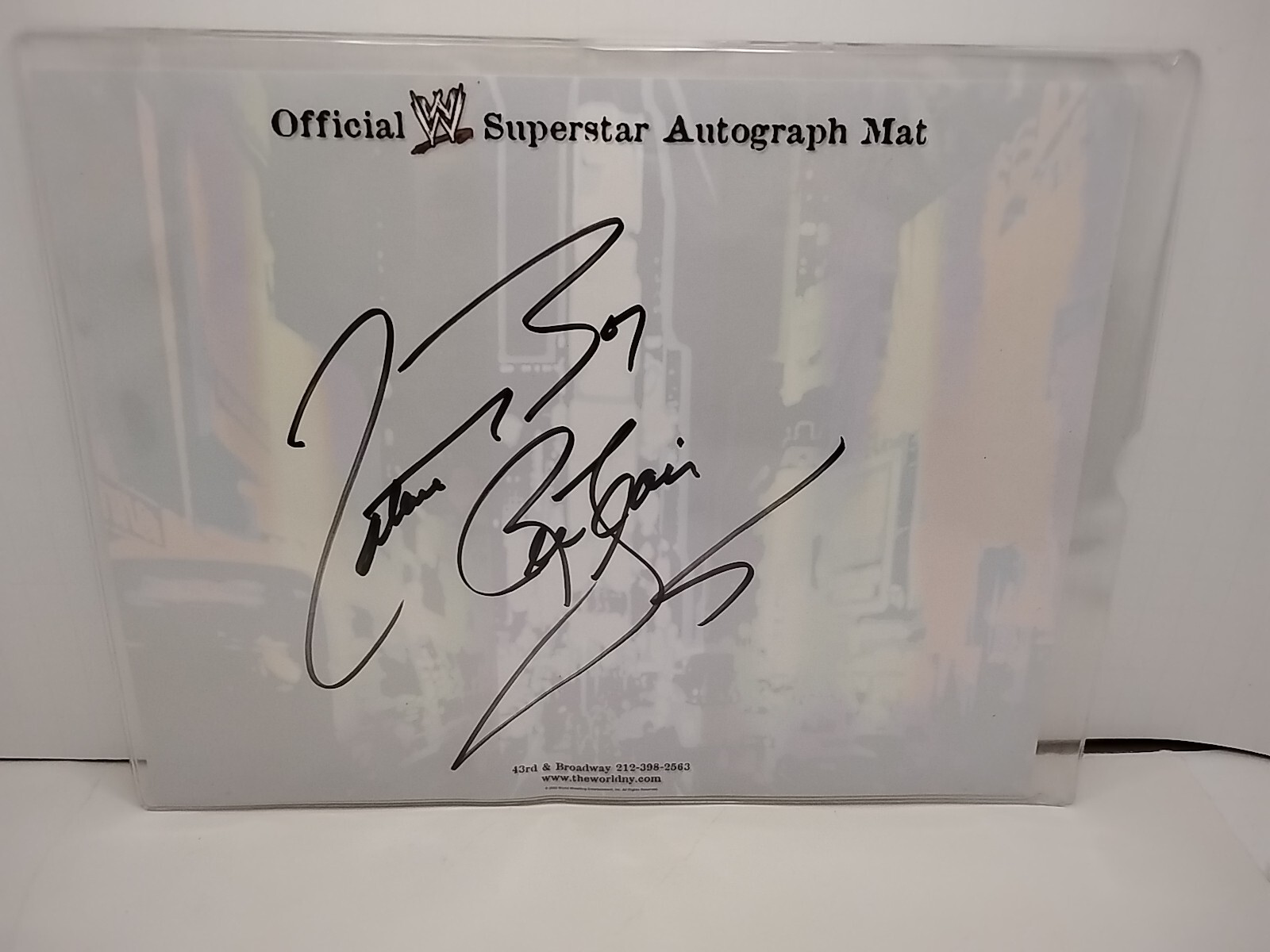 WWF/WWE/ NWA - NATURE BOY RIC FLAIR SIGNED 12x10 OFFICIAL WWE AUTOGRAPH MAT | eBay