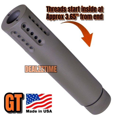 GT FDE TAN 5.45" Compensator 5/8x24 TPI brake 30cal Slips over & Treads ...