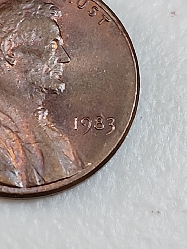 1983 penny Error In The Date Stamp/cast Error - No Rim! No Mint Mark | eBay