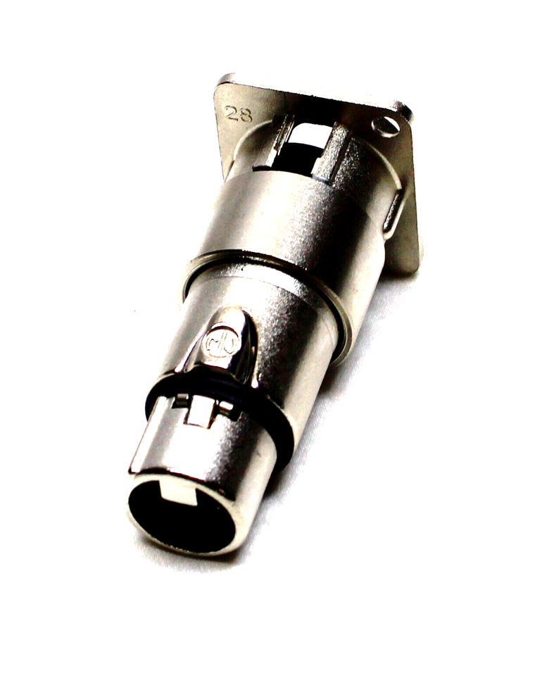 (2) Two Genuine NEUTRIK NA3MDF "D Panel" 3 Pin XLR Male to Female ...