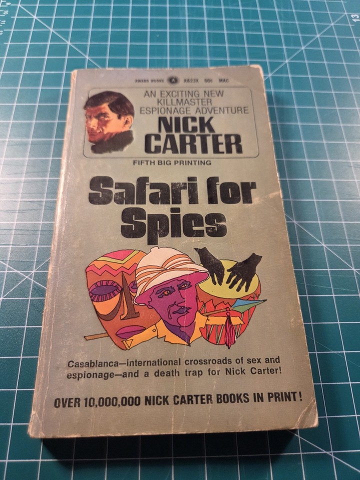 Vintage Paperback Crime Action Novels Nick Carter Mickey Spillane | eBay