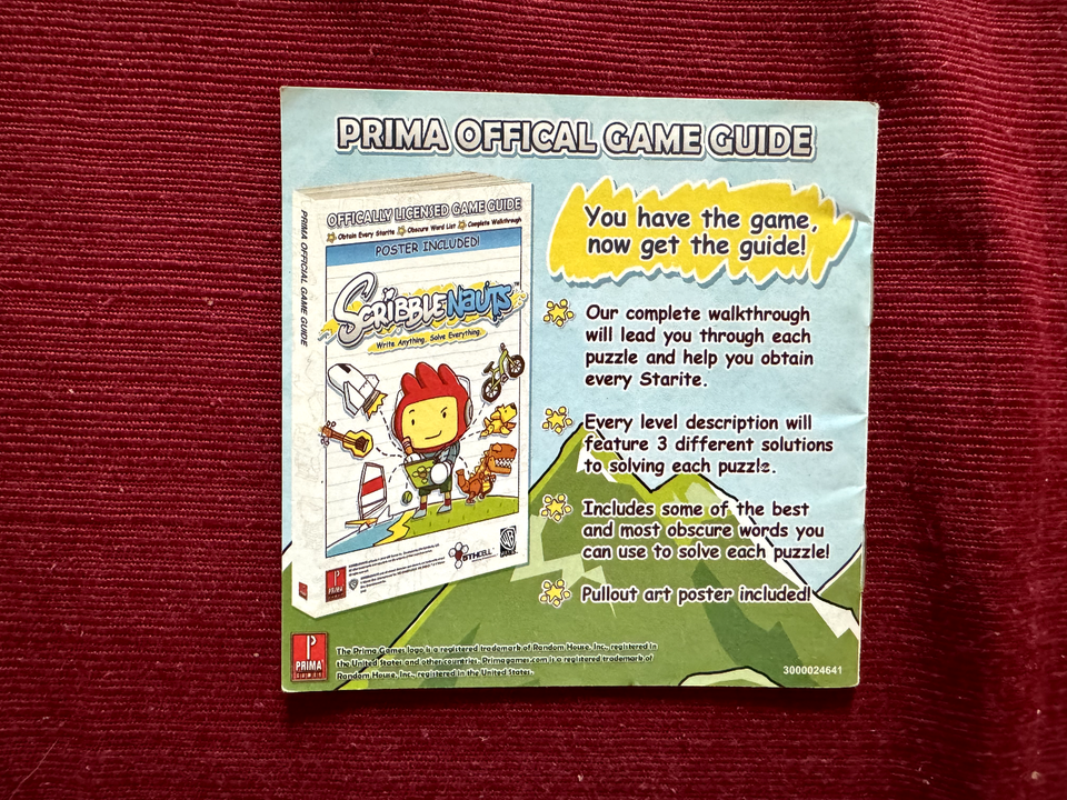 Scribblenauts Nintendo DS instruction booklet MANUAL ONLY NO GAME | eBay