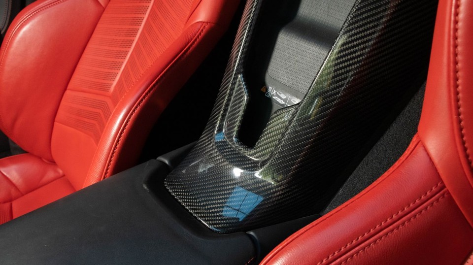 Real Carbon Fiber Interior Center Control Cover Trim Fit for Corvette ...