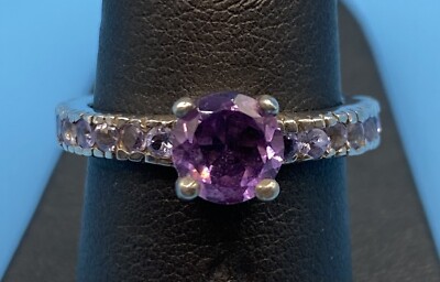 925 Thai Sterling Amethyst Ring, Size 8 | eBay