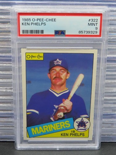 1985 O-Pee-Chee Baseball Ken Phelps #322 PSA 9 Seattle Mariners | eBay