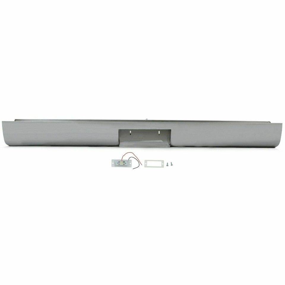 For 67-72 Ford F100 F250 Fleetside Rear Roll Pan Bumper Steel W/ Plate ...