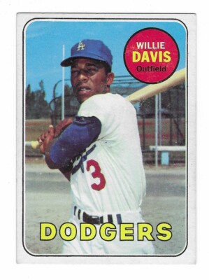 WILLIE DAVIS 1969 Topps Baseball # 65 Los Angeles Dodgers Ex Plus - NM ...