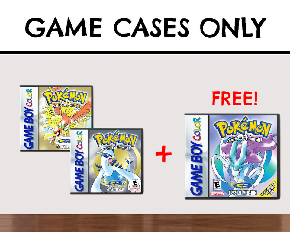 Pokemon 2nd Gen Gameboy Color CGC Cases [Buy Silver & Gold get Crystal ...