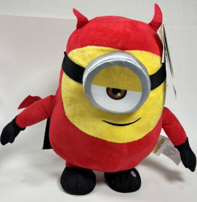 Minions STUART Red Devil Plush Musical Waddler Doll Side Stepper NEW ...