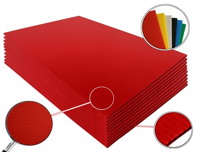 4mm Corrugated Red Plastic Sheets 18x24 24x36 24x48 36x36 Coroplast ...