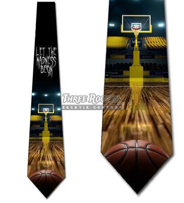 Basketball Ties Mens Sports Necktie NCAA March Madness Tie | eBay