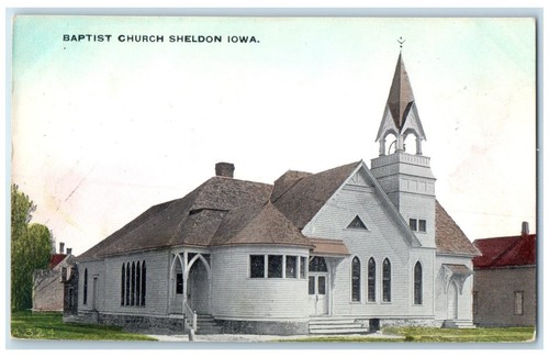 c1910's Baptist Church Chapel Exterior Sheldon Iowa IA Vintage Antique ...