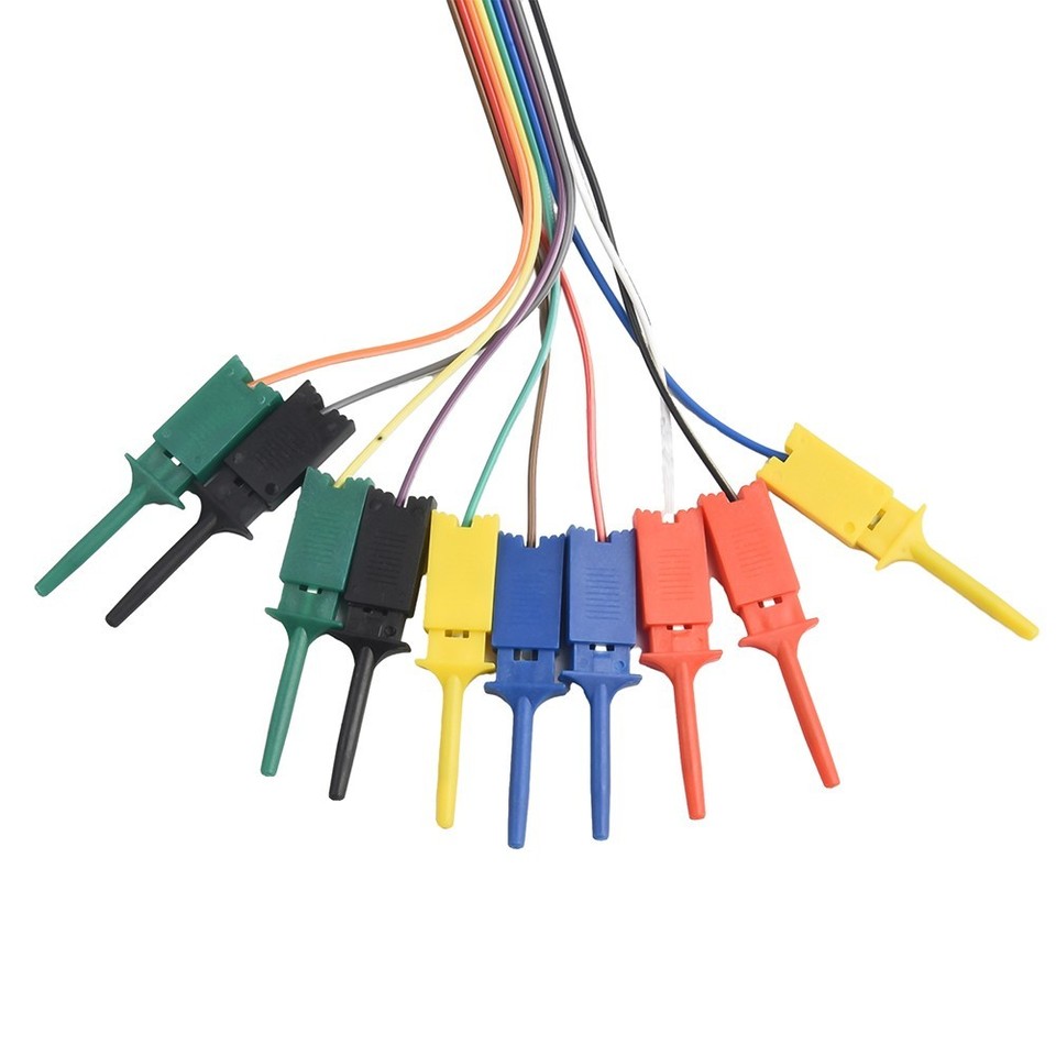 Logic Analyzer Test Clips 10 Pin Combination for Easy Chip Connections ...