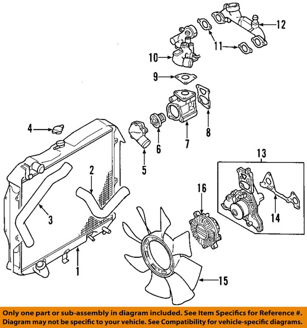 Mitsubishi MN128500 Genuine OEM Thermostat HSNG Gasket for sale online ...