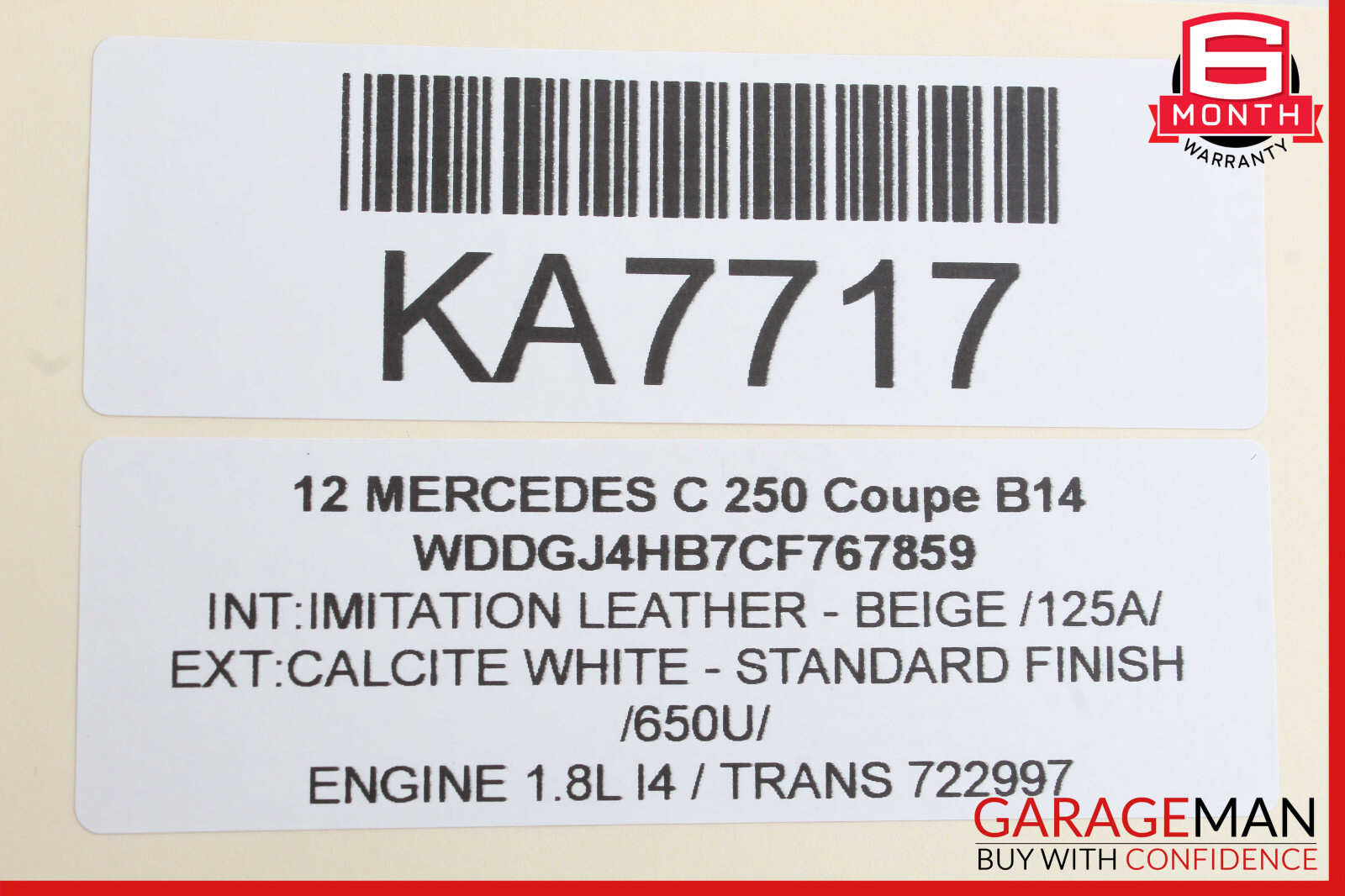 08-14 Mercedes W204 C250 C300 C350 Rear View Backup Back Up Camera OEM ...