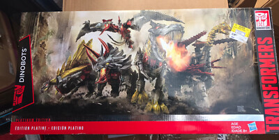 Transformers Age Extinction Platinum Dinobots G1 Color Gift Set MISB ...