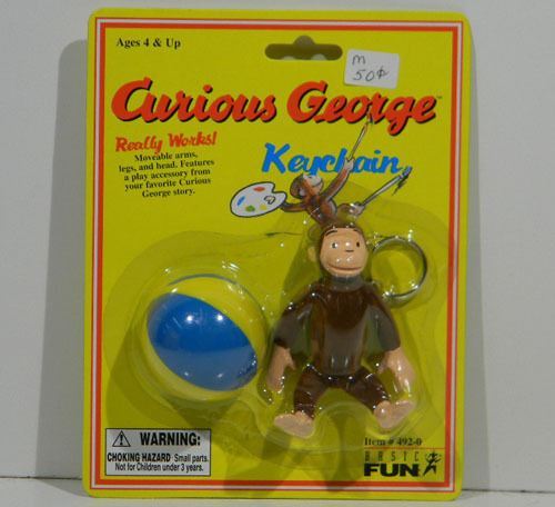 Curious George Keychain w/Ball Accessory, Original In Package, Rare | eBay