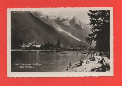CHAMONIX - La plage et le MONT-BLANC (J7326) | eBay