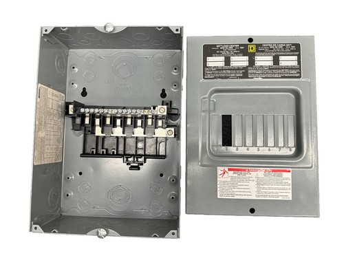 SQUARE D QO Load Center QO816L100S 100 Amp 8 Spaces 16 Circuits 120/240 ...