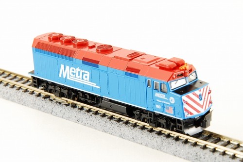 KATO N-Scale 176-9102 EMD F40PH Chicago Metra #160 PRECISION RAILROAD ...